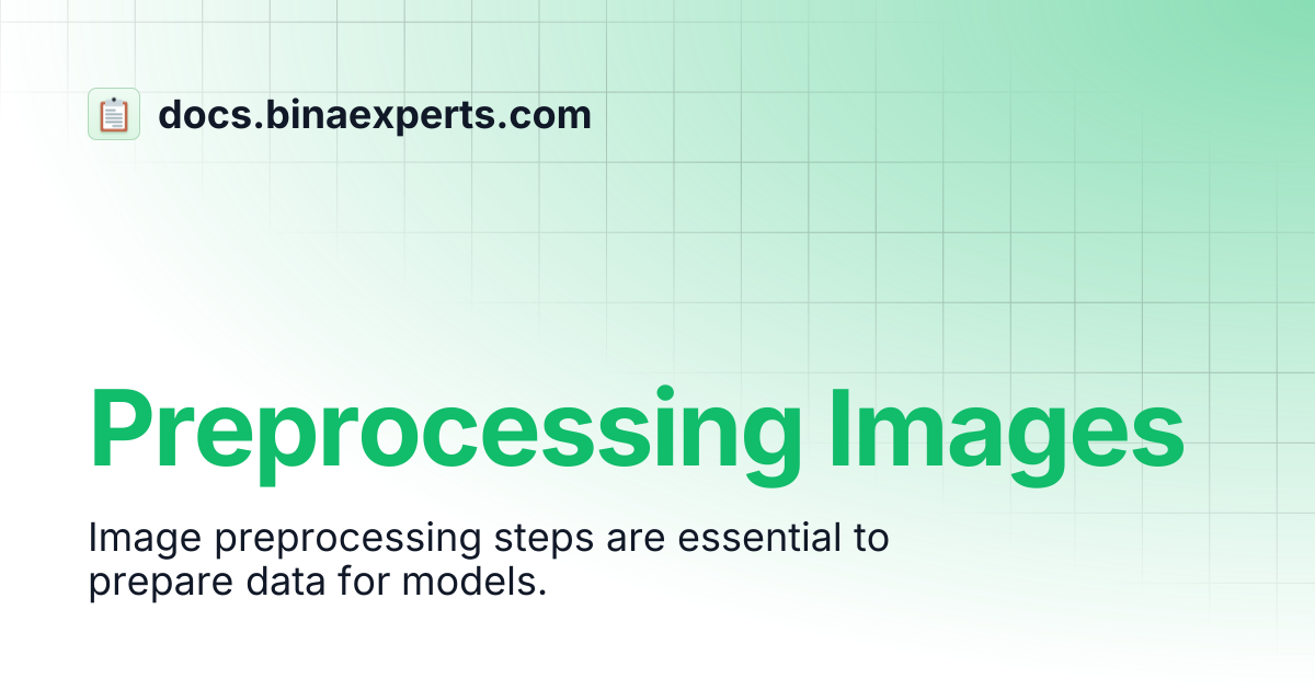 Preprocessing Images | docs.binaexperts.com